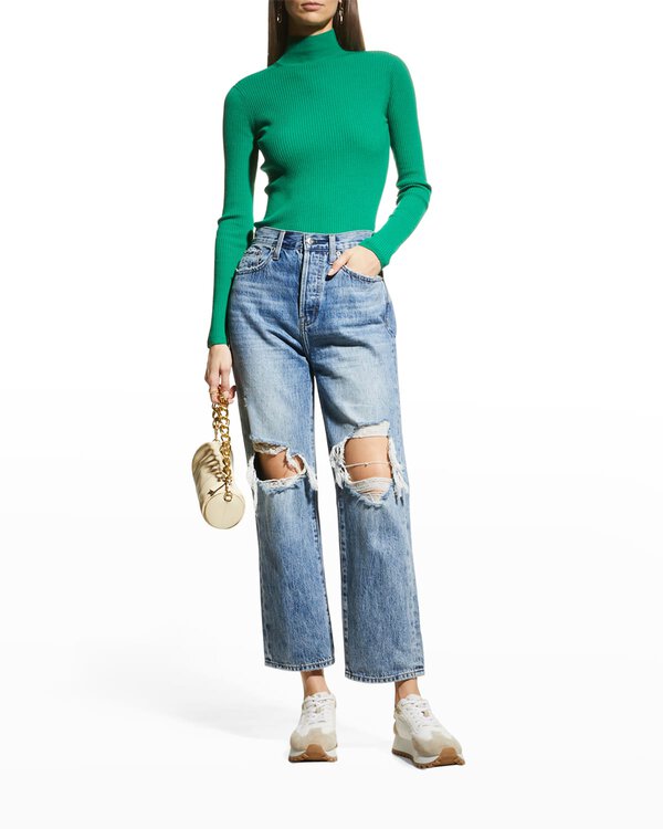 Buy PISTOLA Cassie Crop Destructed Jeans At 65% Off | Editorialist